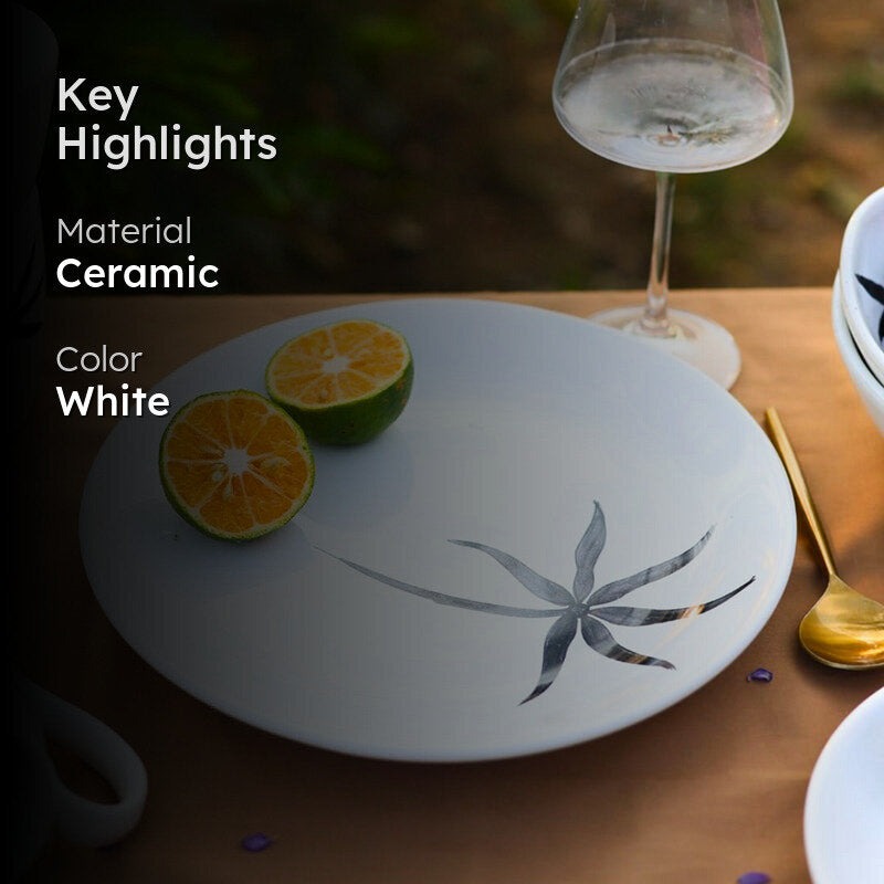 Tropikash Ceramic Dinner Plate | Vaaree